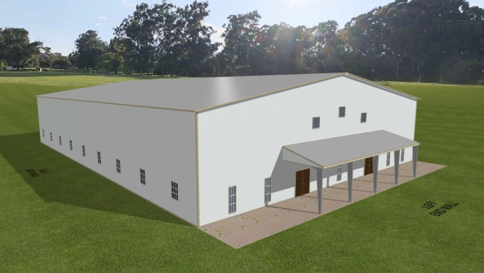 Prefabricated Metal Church Building in Corinth, Mississippi