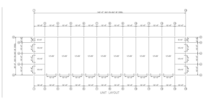 Self Storage Steel Buildings | Metal Building Kits for Construction