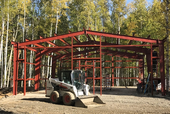 Steel Shop Building in Fairbanks, Alaska | Sunward Steel Buildings