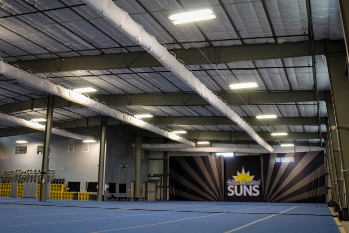 Steel Cheer Gymnasium Building in Lafayette, Colorado