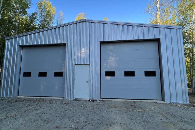 Steel Shop Building in Fairbanks, Alaska | Sunward Steel Buildings