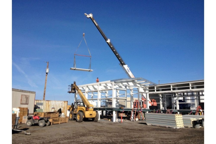 Steel Power Plant Building In Anchorage, Alaska