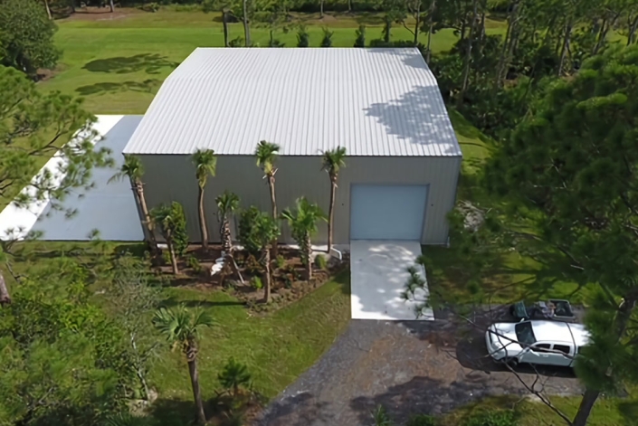 Steel Airplane Hangar in Port Saint Lucie, Florida | Sunward Steel ...