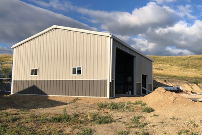 Prefabricated Metal Shop Building in Montpelier, North Dakota | Sunward ...