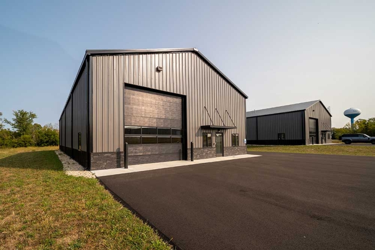 Twin Steel Storage Buildings | Sunward Steel Buildings